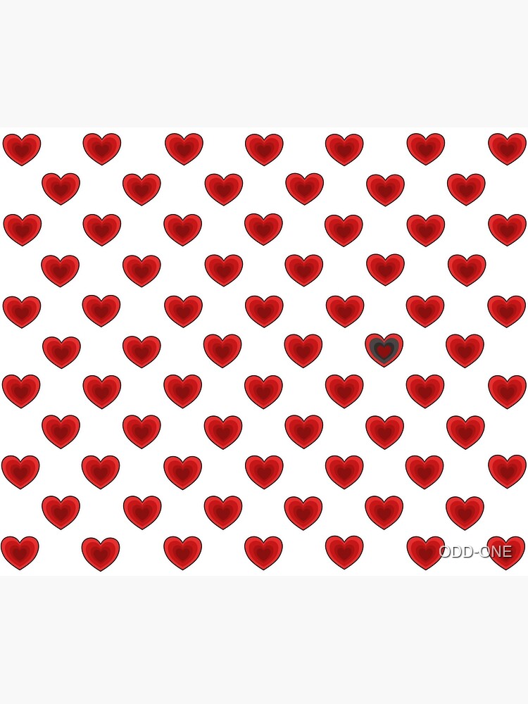 "SPOT THE ODD HEART" Poster by ODD-ONE | Redbubble