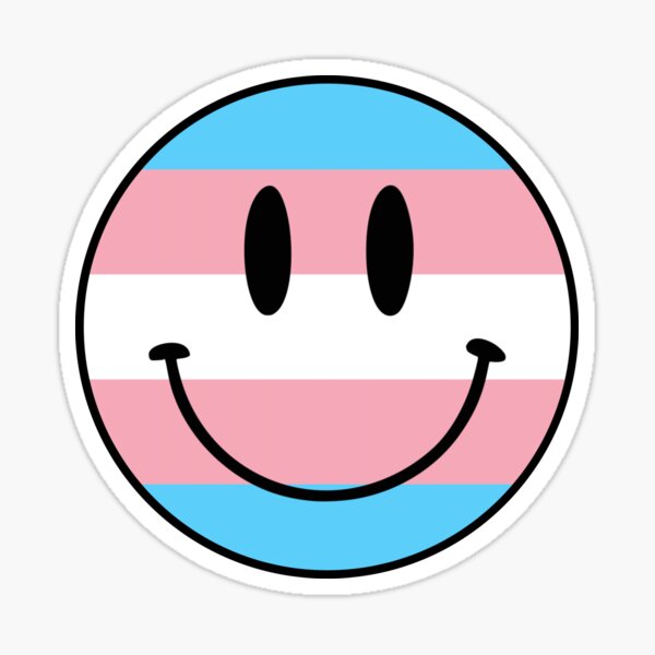 "Pink Blue | Happy Face | Smiley | " Sticker for Sale by HappyFaceCo ...
