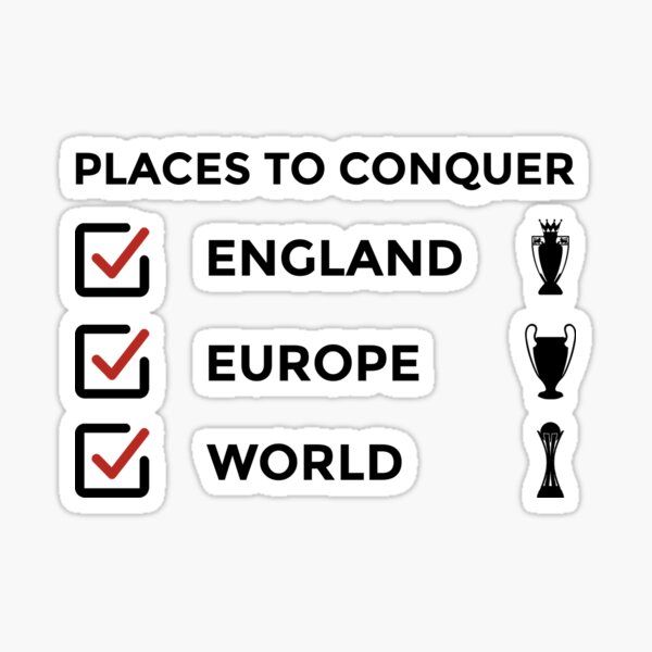 "Liverpool - Places to Conquer - Champions Range " Sticker for Sale by ...