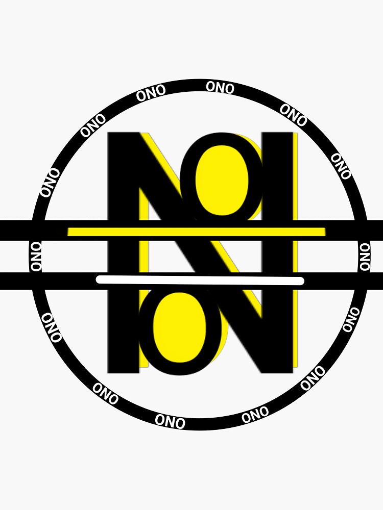 "ONO LOGO" Sticker for Sale by GDraw | Redbubble