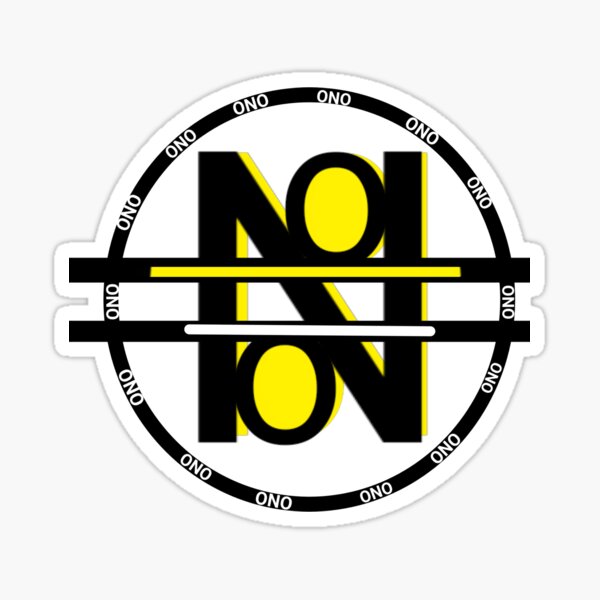 "ONO LOGO" Sticker for Sale by GDraw | Redbubble