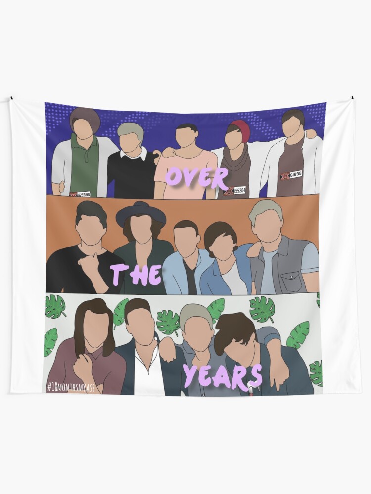 "One Direction over the years, 10 years" Tapestry for Sale by tamster1 ...
