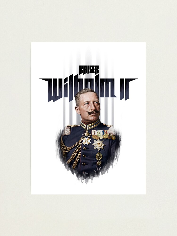 "Kaiser Wilhelm II, 1908 colorized art" Photographic Print for Sale by ...