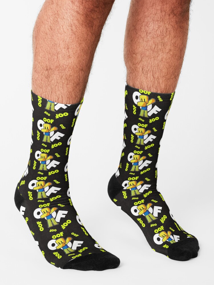 Roblox Oof Dabbing Dab Hand Drawn Gaming Noob T For Gamers Socks By Smoothnoob Redbubble