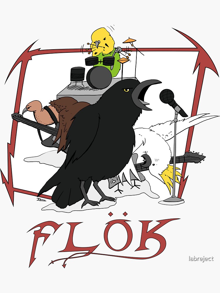 "Flok" Sticker for Sale by labreject | Redbubble