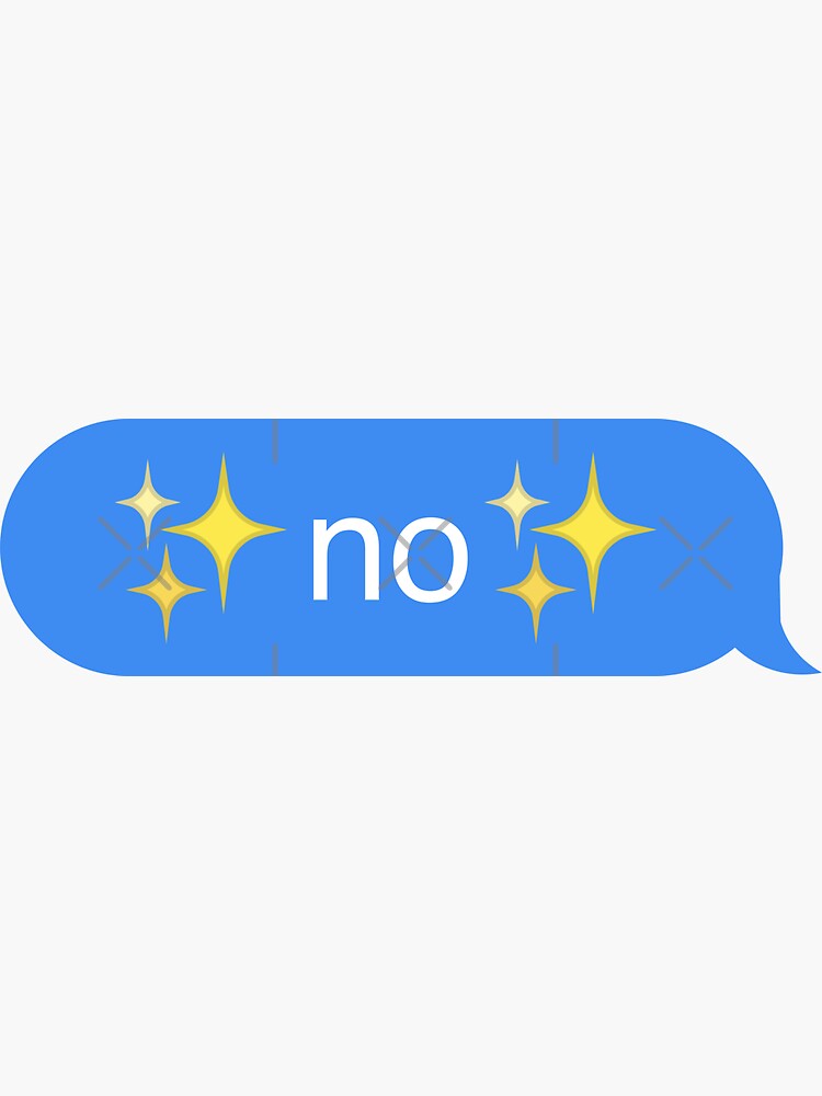 " no " Sticker for Sale by shaylikipnis | Redbubble