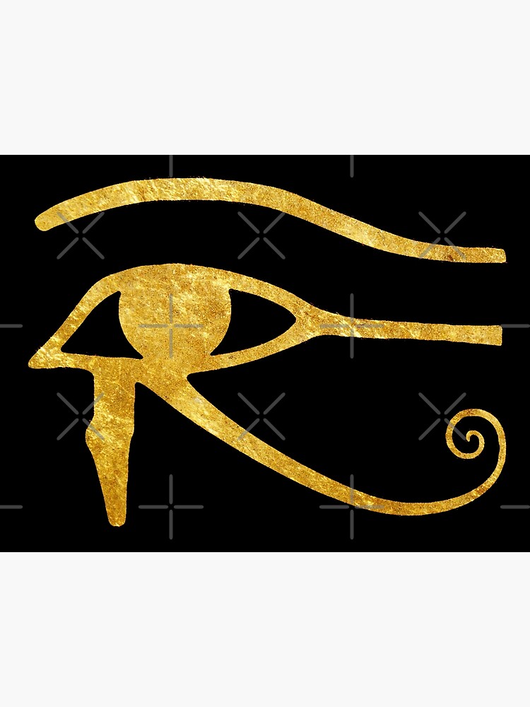 "Golden Wadjet Eye / Eye of Horus (left)" Poster for Sale by DotorEaon ...