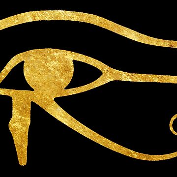 "Golden Wadjet Eye / Eye of Horus (left)" Poster for Sale by DotorEaon ...