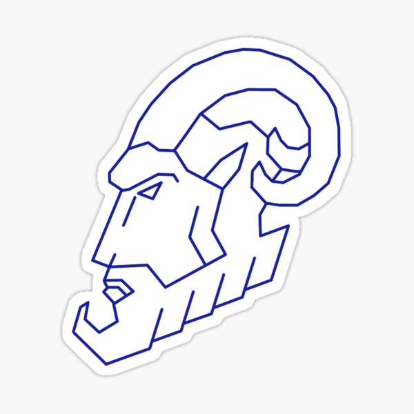 "Satyr Design Official Logo - Blue" Sticker by SatyrDesign | Redbubble