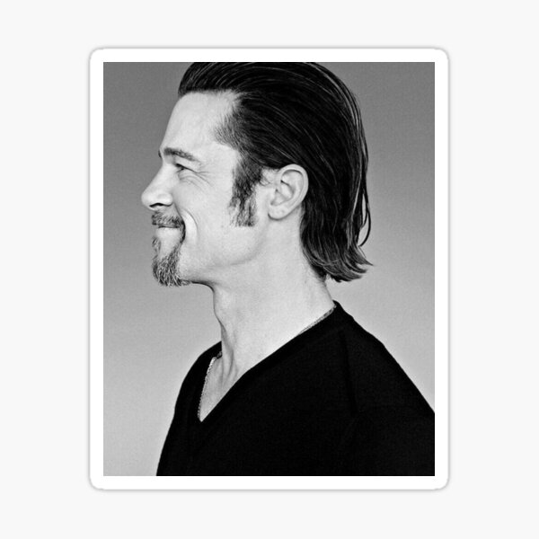 "Brad Pitt" Sticker for Sale by oCHa77 | Redbubble