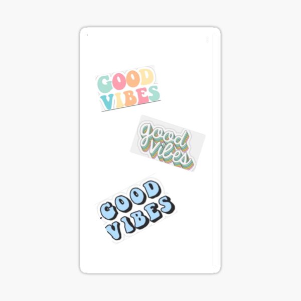 "Good vibes sticker pack" Sticker for Sale by AmeliaPuskarich | Redbubble