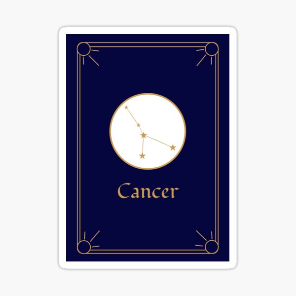 "Cancer - Zodiac Sign" Sticker by v-vilarino | Redbubble