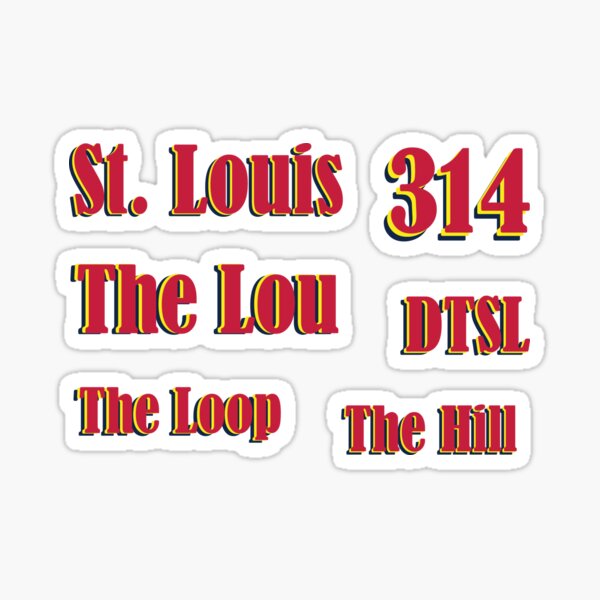 "St. Louis Graphic Pack" Sticker by MaryaMeerkat | Redbubble