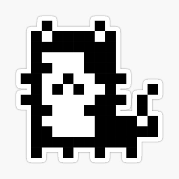 "Pixel Art Cat" Sticker by pixelenpisi | Redbubble