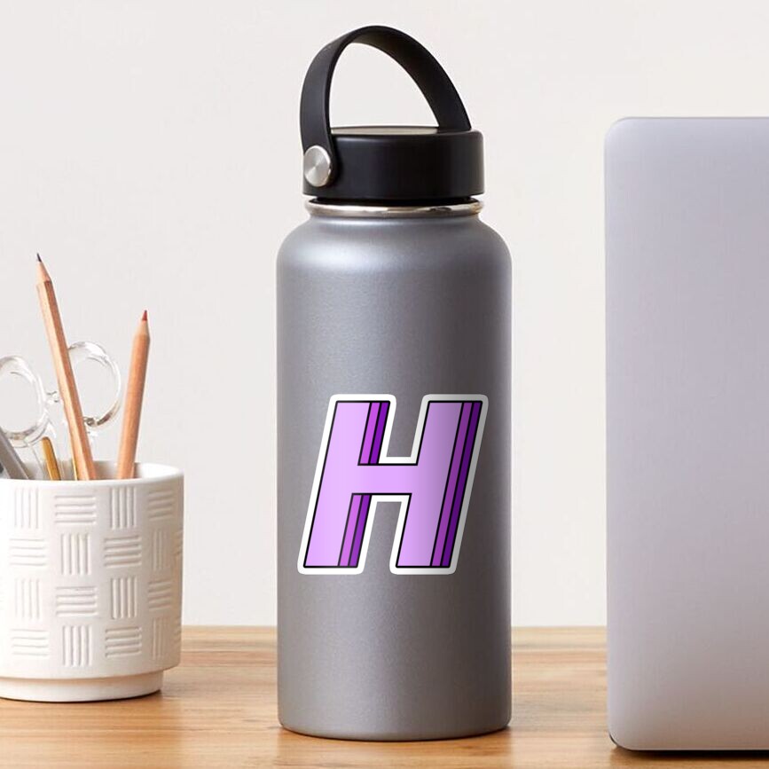 "purple H" Sticker for Sale by amandak2004 | Redbubble