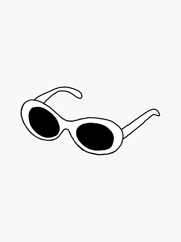 "Clout Goggles" Sticker by ClaireDesign | Redbubble