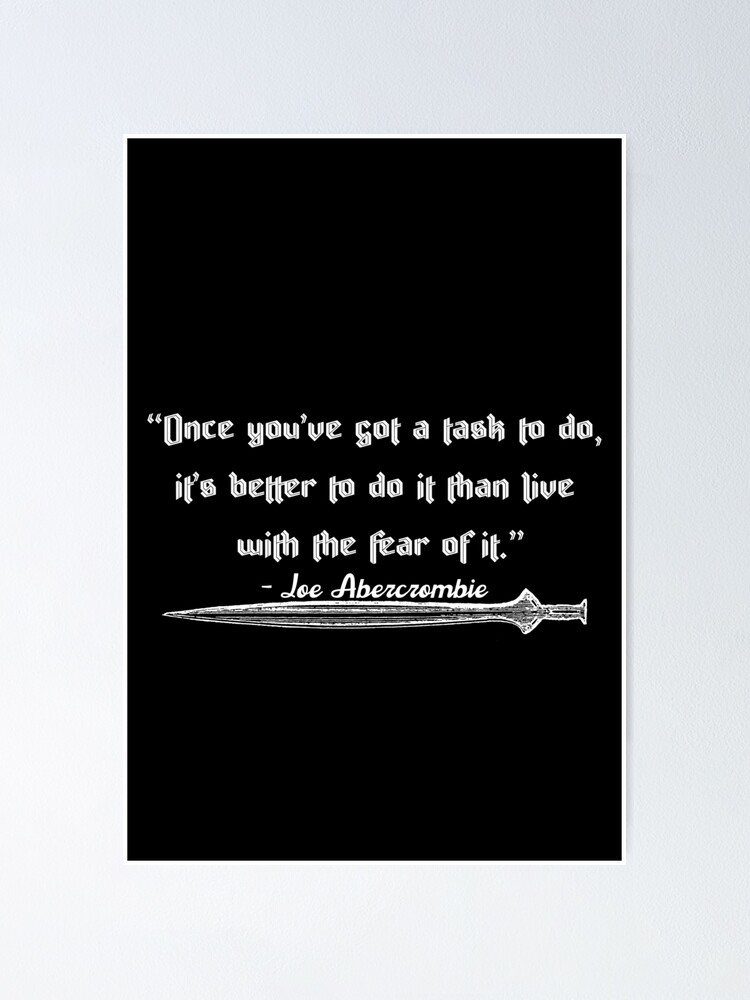"The First Law: Inspiring quote" Poster for Sale by CeasarBratz | Redbubble