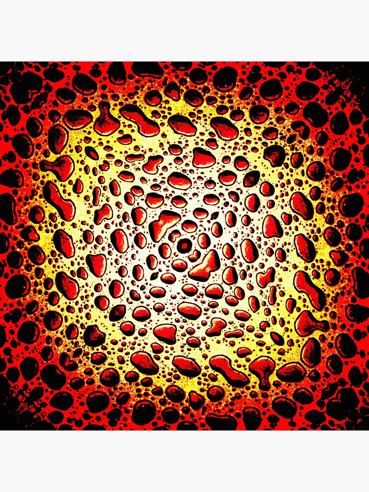 "PATTERNED RED RAİN DROPS" Sticker by mister-john | Redbubble