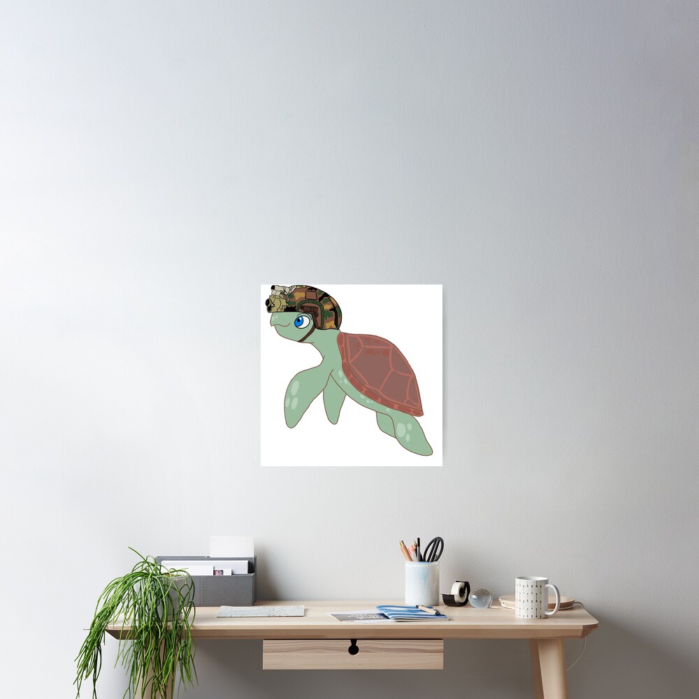 "Tactical turtle " Poster by clairejones63 | Redbubble