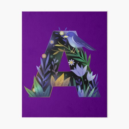 "Letter A monogram sticker " Art Board Print by arce02 | Redbubble