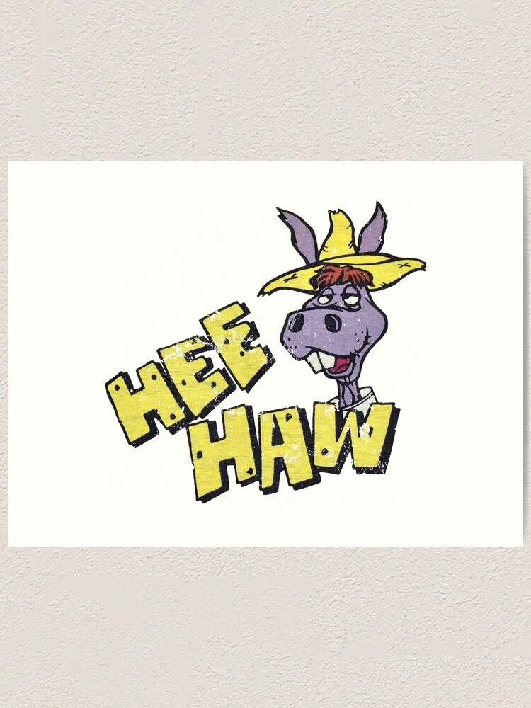"Hee Haw" Art Print by Retrorockit | Redbubble