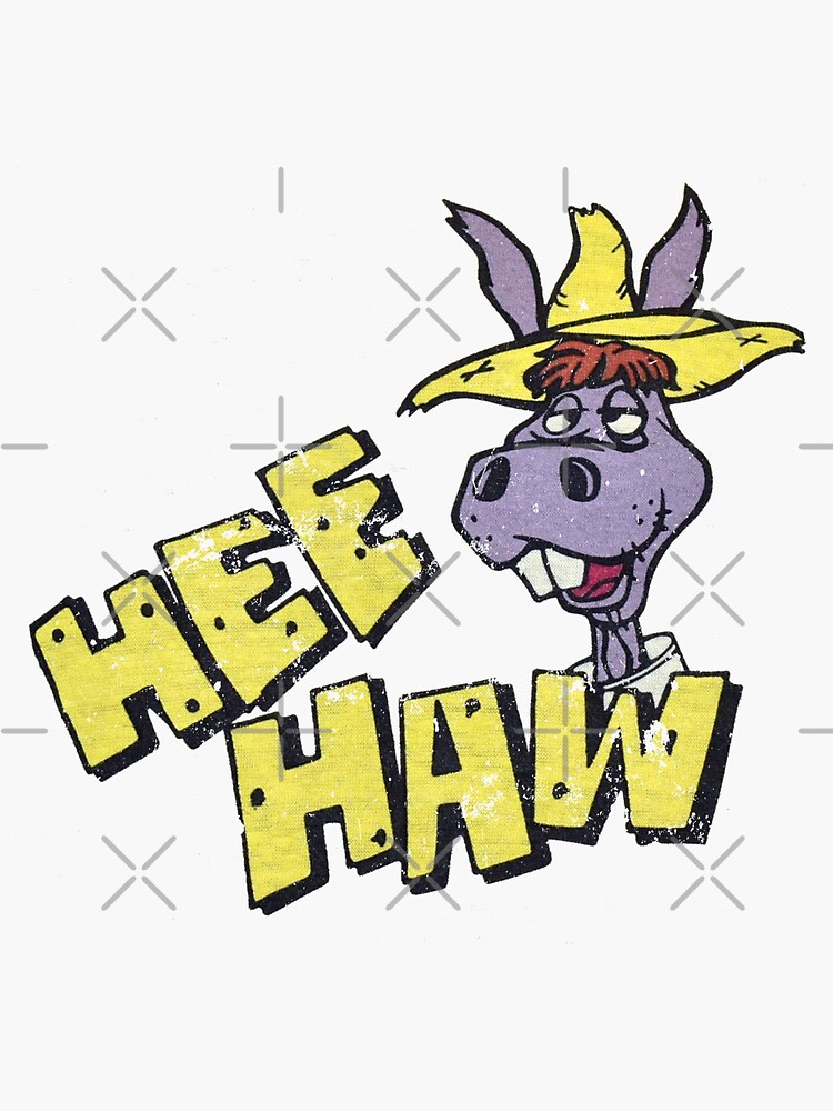 "Hee Haw" Sticker for Sale by Retrorockit | Redbubble