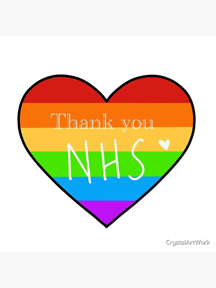 "Thank You NHS " Poster by CrystalArtWork | Redbubble