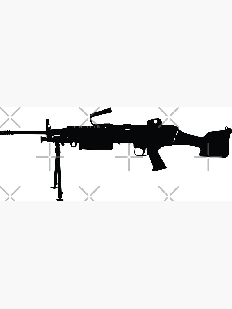 "M249 Machine Gun" Art Print for Sale by GoldOrion | Redbubble