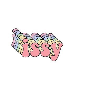 "issy name sticker" Sticker for Sale by youtubemugs | Redbubble
