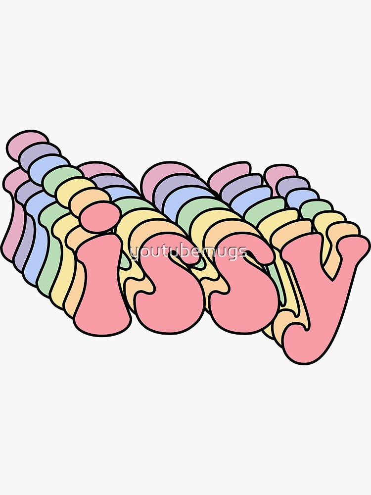 "issy name sticker" Sticker for Sale by youtubemugs | Redbubble