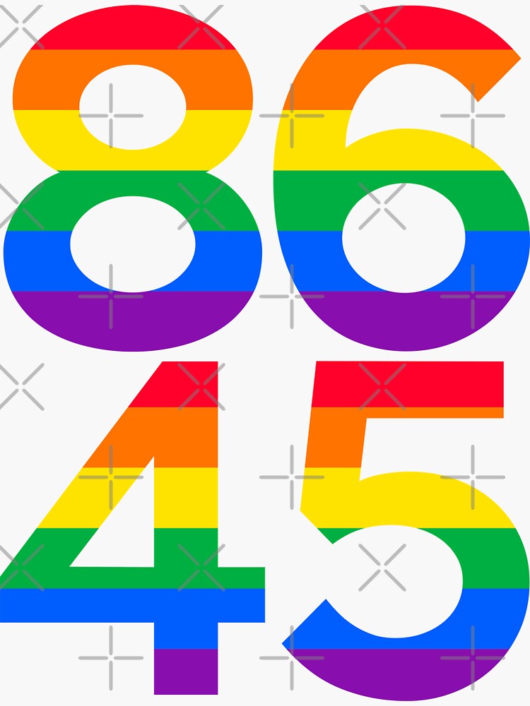 "8645" Sticker for Sale by Printiago | Redbubble