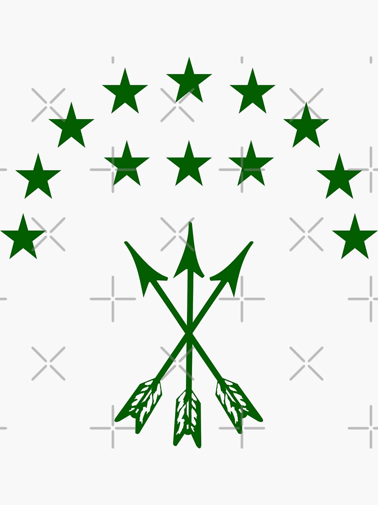 "Adiga Flag Gift For Circassian Perfect Adygea" Sticker by naworas ...
