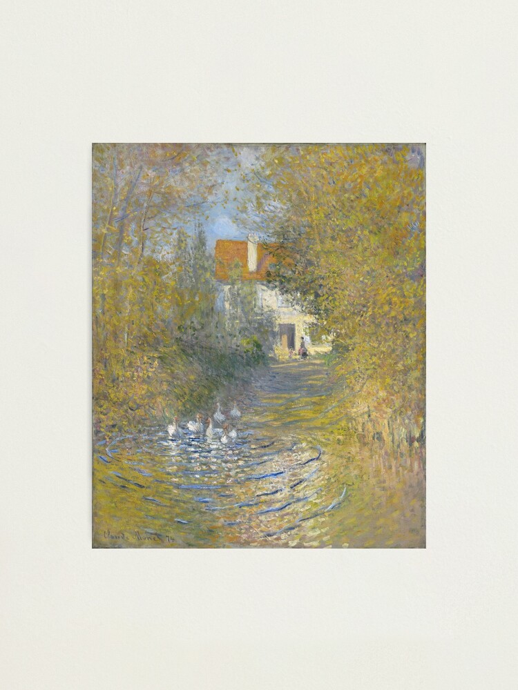 "Claude Monet - Geese At The Stream, 1874" Photographic Print for Sale ...
