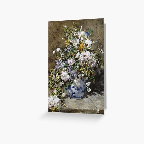 "Auguste Renoir - Spring Bouquet" Greeting Card for Sale by artcenter ...