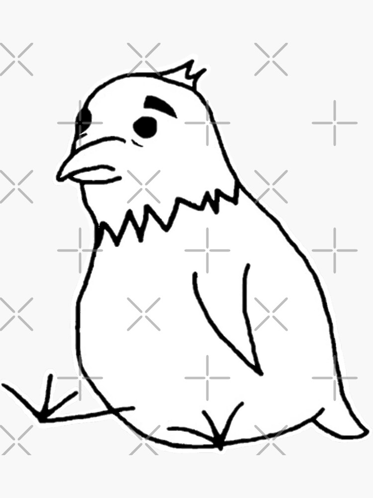 "Birb" Sticker for Sale by mac-the-snacc | Redbubble