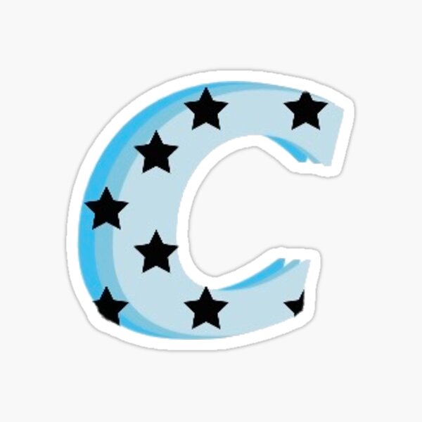 "letter C with stars " Sticker for Sale by mkessler730 | Redbubble