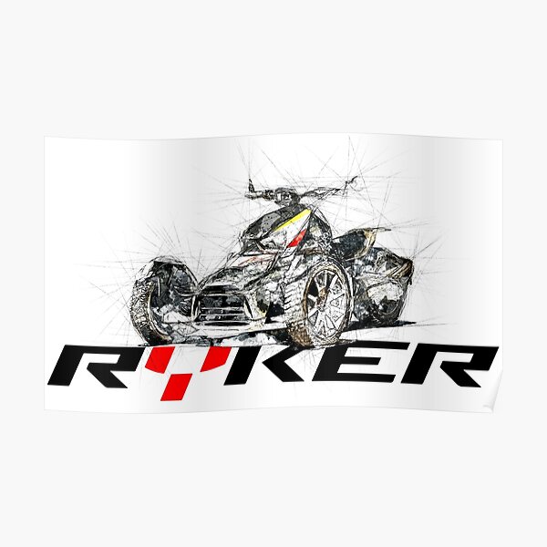 Poster « Croquis Can-Am Ryker », par TheFluky | Redbubble