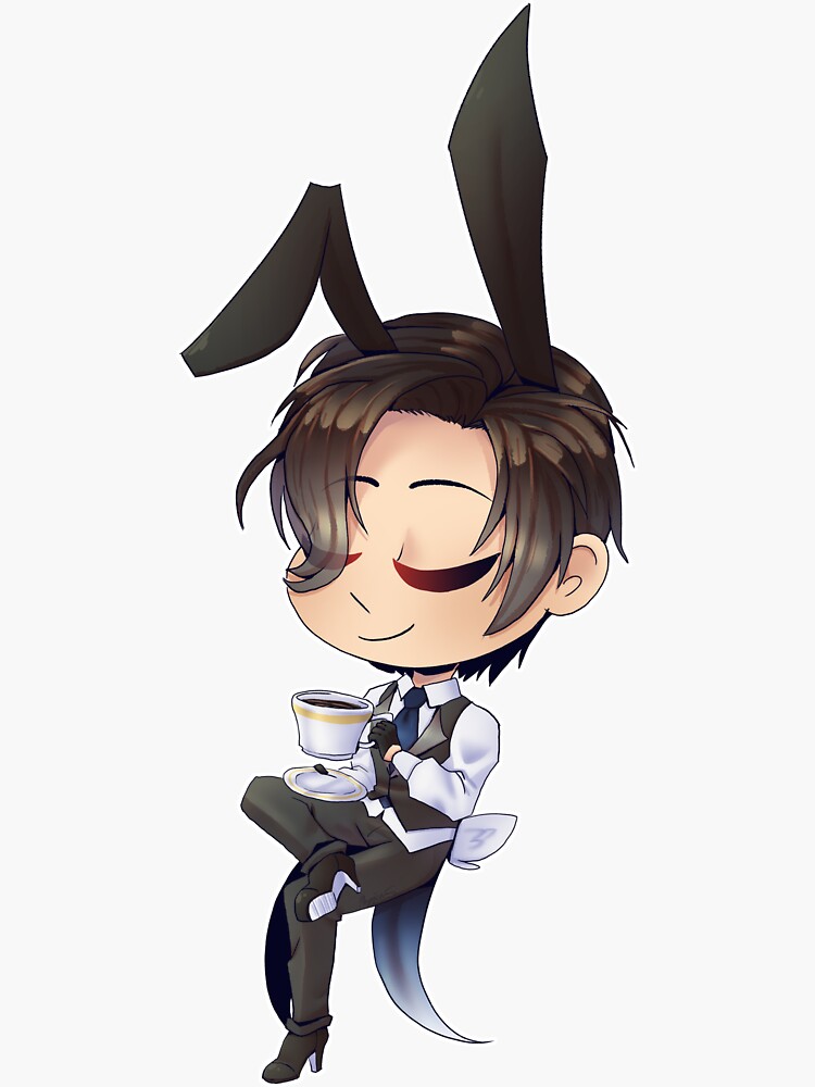 "OM - Bunny Lucifer Chibi" Sticker for Sale by MeannCat | Redbubble
