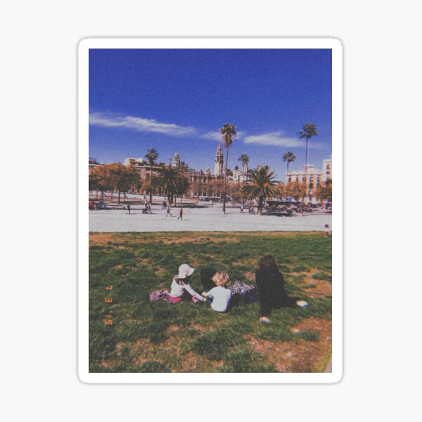 "Roaming in Barcelona" Sticker for Sale by Sidra-Razzaq | Redbubble