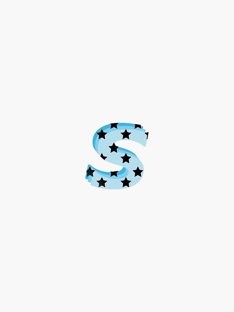 "letter S with stars " Sticker for Sale by mkessler730 | Redbubble