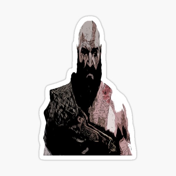 "Kratos cartoon" Sticker for Sale by SomeGeekyGuy | Redbubble