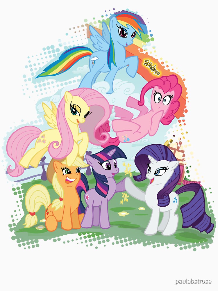 "My Little Pony Group shot" T-shirt for Sale by paulabstruse ...