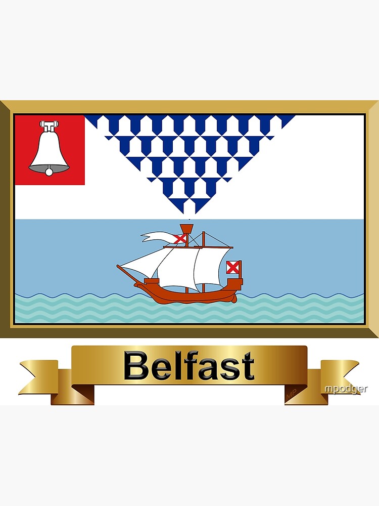 "Belfast Flag Gifts, Stickers & Products (N)" Poster for Sale by ...