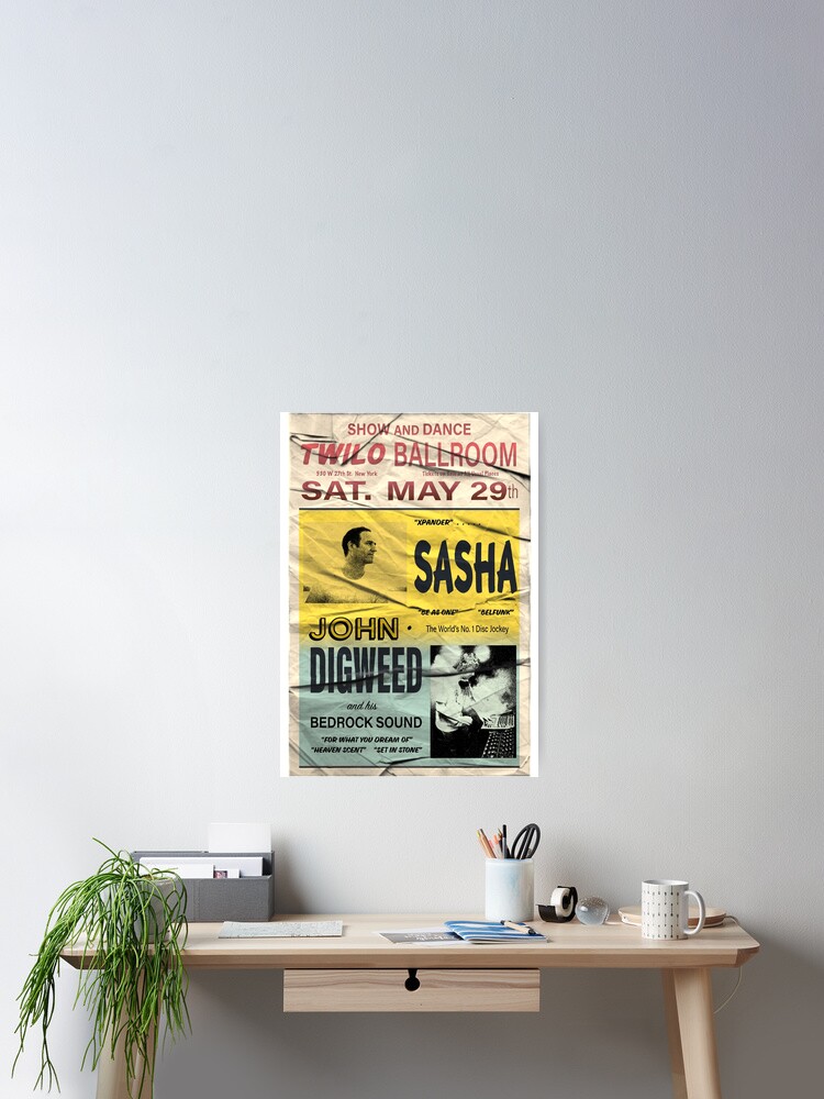 "Sasha and John Digweed Twilo Retro Poster" Poster for Sale by Lick ...