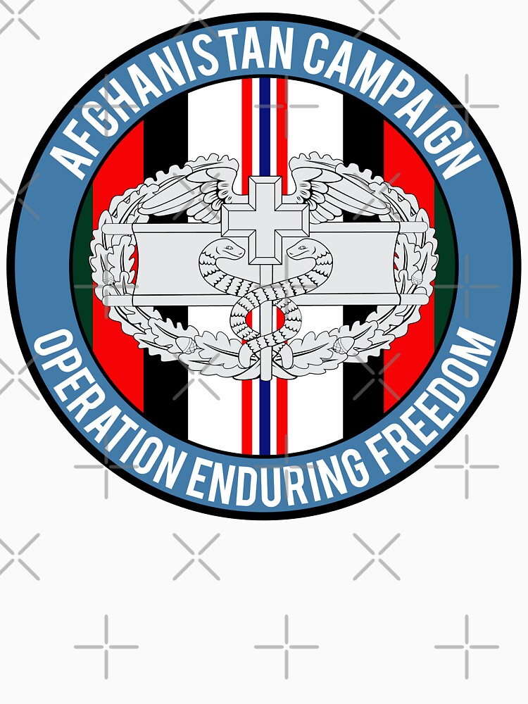 "OEF Combat Medical Badge" T-shirt for Sale by jcmeyer | Redbubble ...