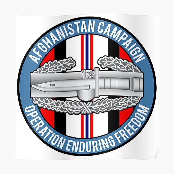 "OEF Combat Action Badge" Poster by jcmeyer | Redbubble