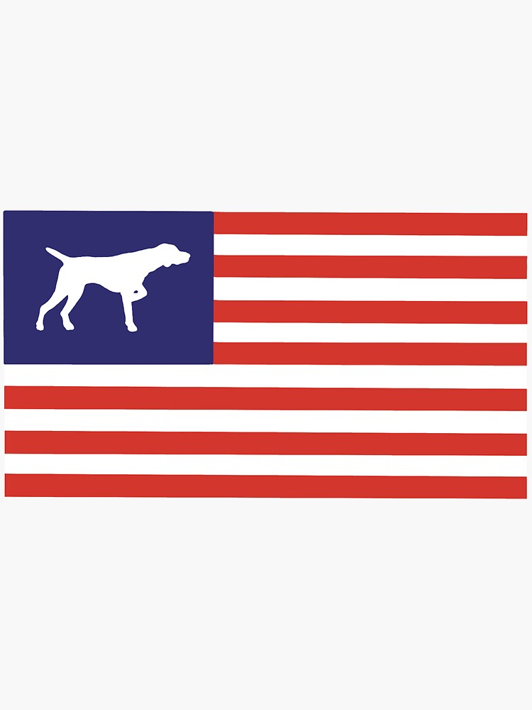 "USA Pointer Flag " Sticker for Sale by bkastner522 | Redbubble