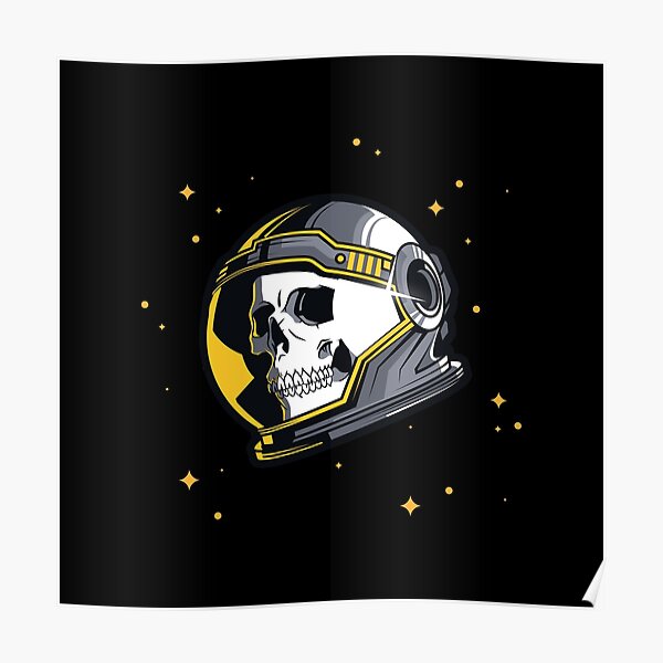 "Skeleton Astronaut" Poster for Sale by Emil-3 | Redbubble