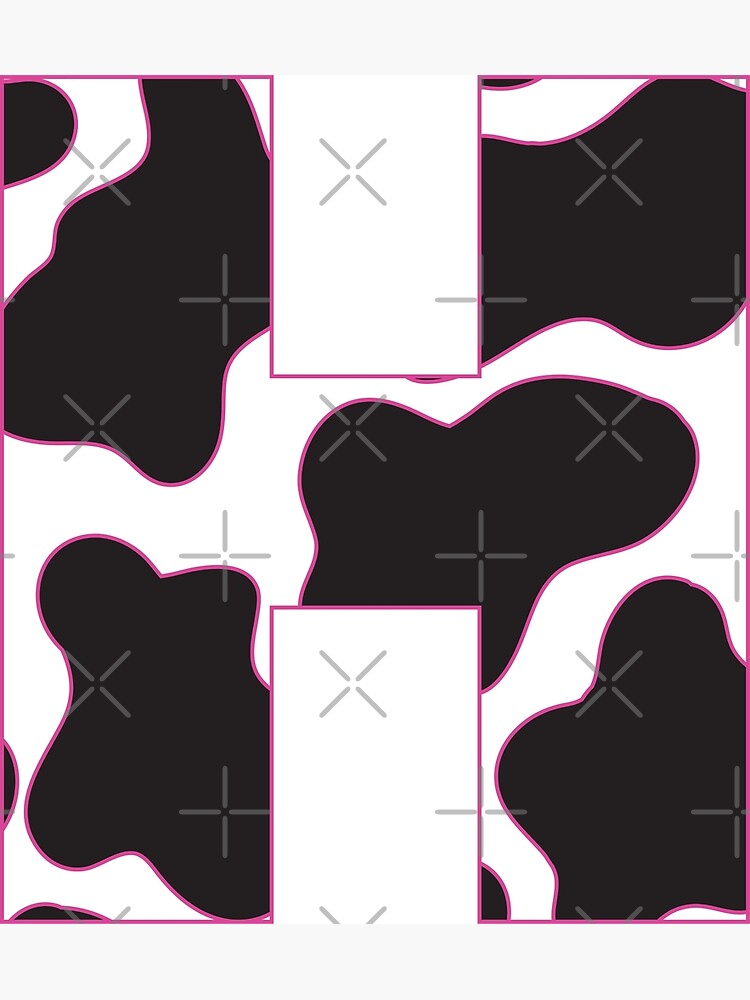 "cow print letter h" Poster by keeganemma | Redbubble
