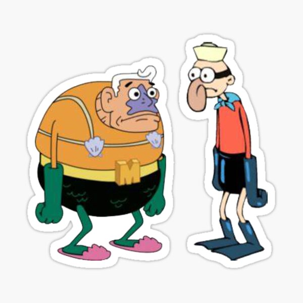 Mermaid Man And Barnacle Boy Stickers | Redbubble